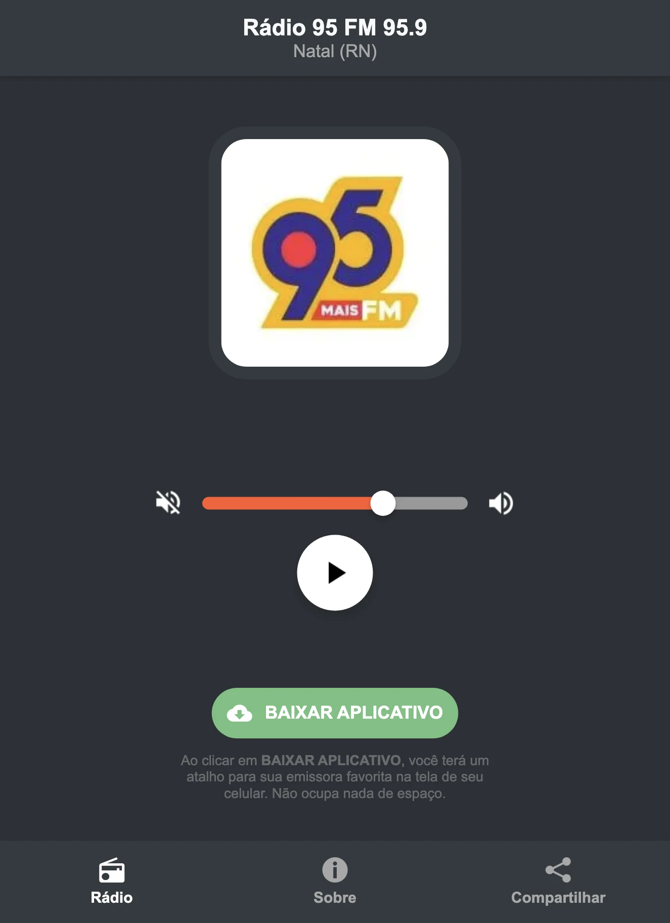 Rádio 95 FM ao vivo - Natal (RN)