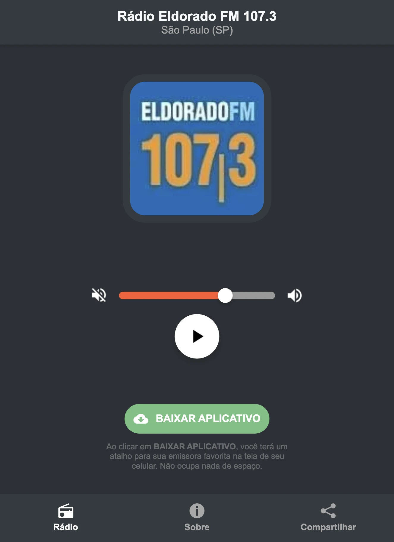 Rádio Eldorado FM 107.3 ao vivo - São Paulo (SP)