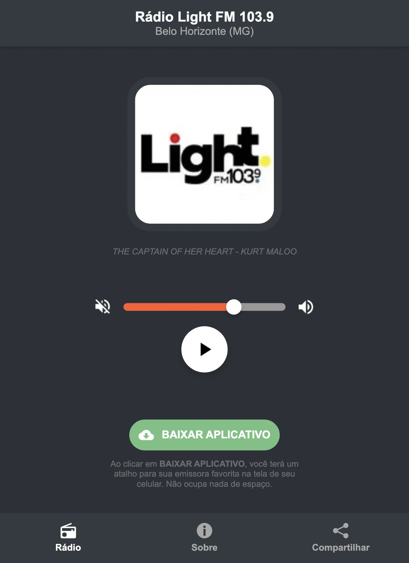 Rádio Light FM 103.9 ao vivo - Belo Horizonte (MG)