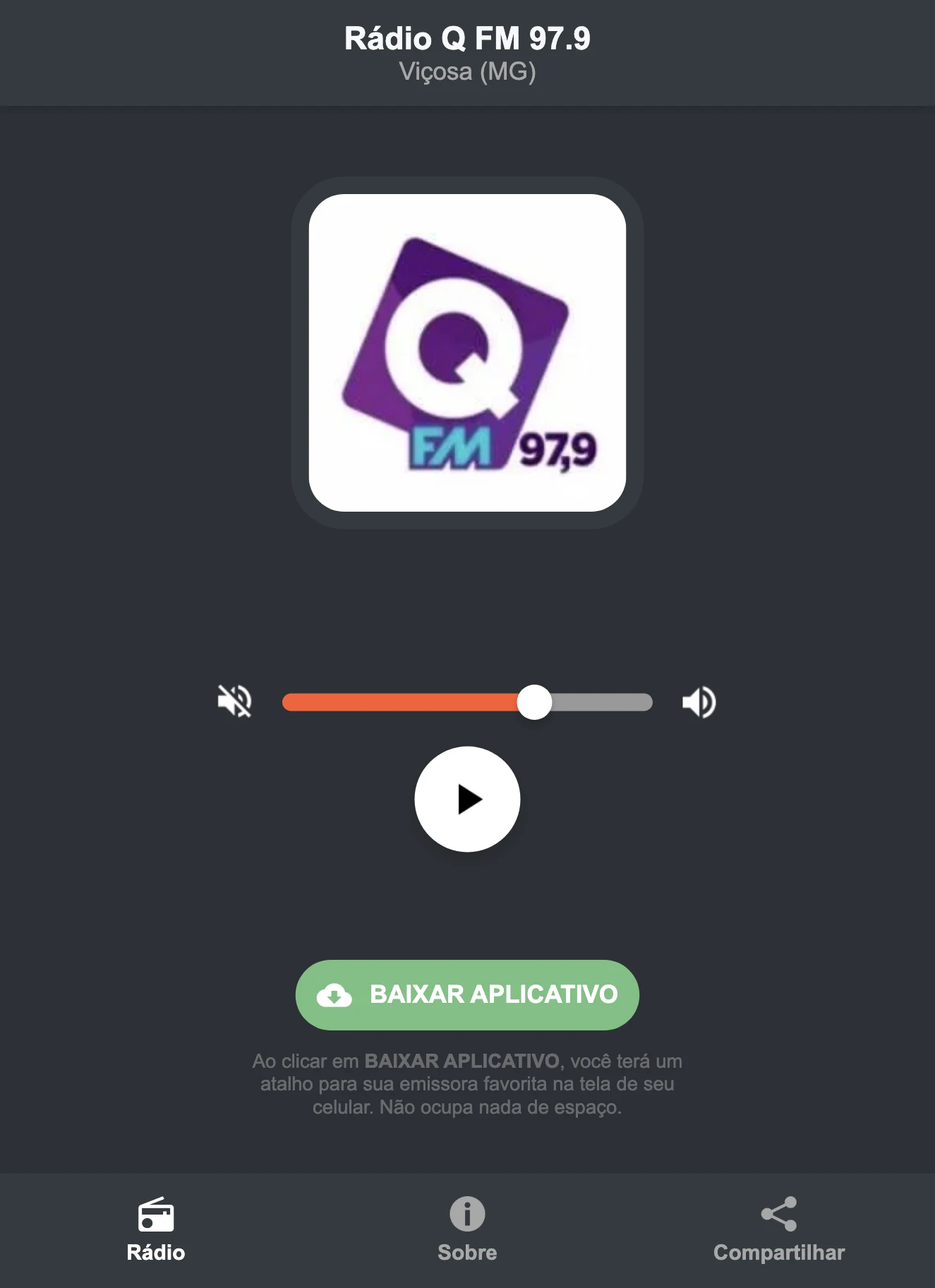 Rádio Q FM 97.9 ao vivo - Viçosa (MG)