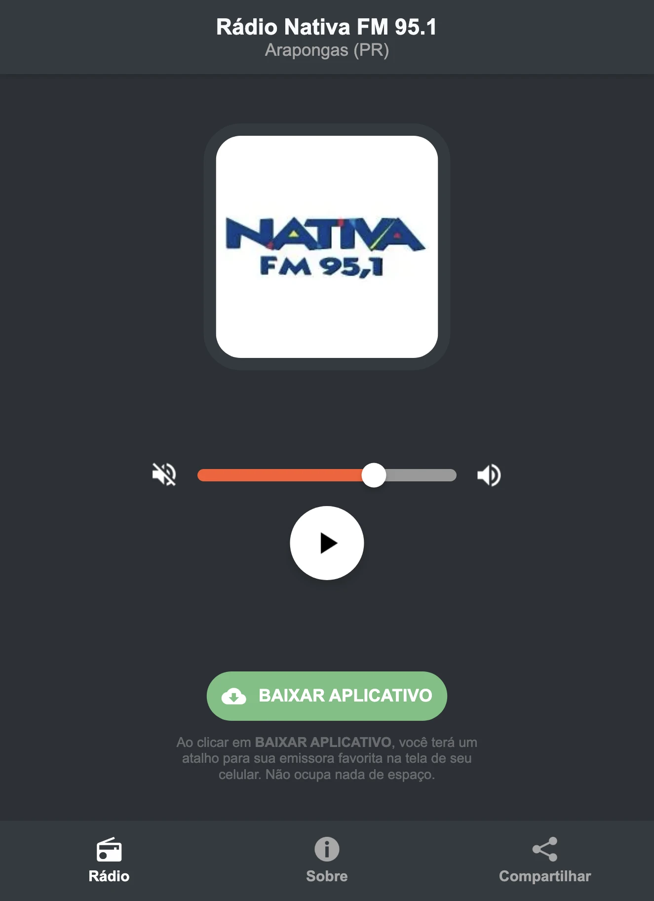 Rádio Nativa FM 95.1 ao vivo - Arapongas (PR)