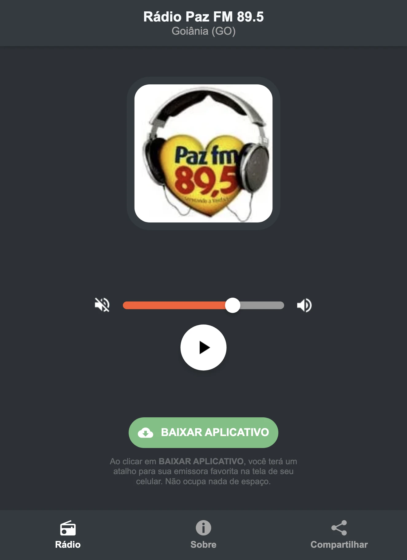 Rádio Paz FM 89.5 ao vivo - Goiânia (GO)