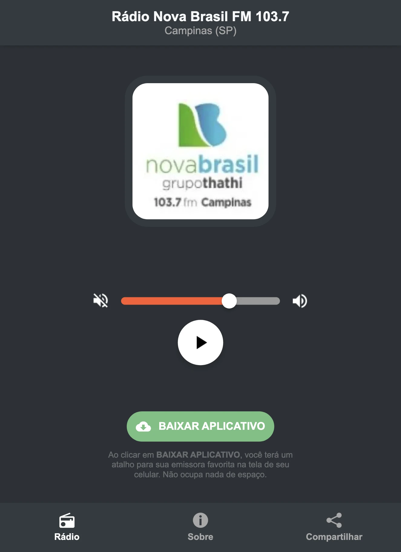 Rádio Nova Brasil FM 103.7 ao vivo - Campinas (SP)